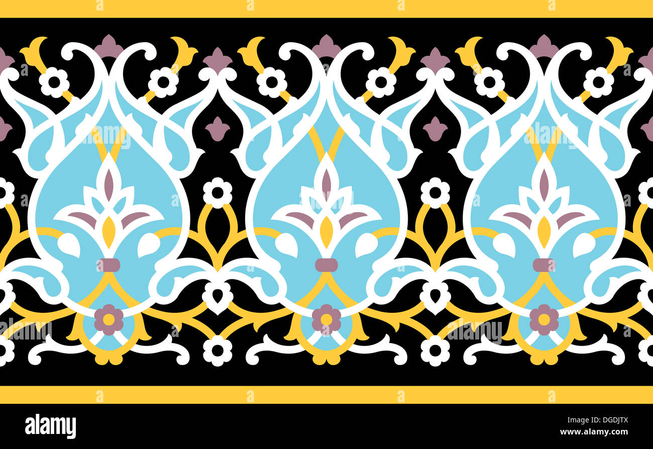 Arabic Seamless Border Stock Photo - Alamy