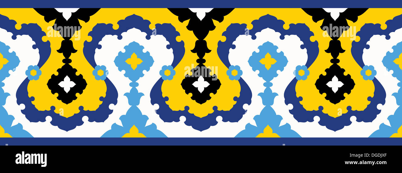 Arabic Seamless Border Stock Photo - Alamy