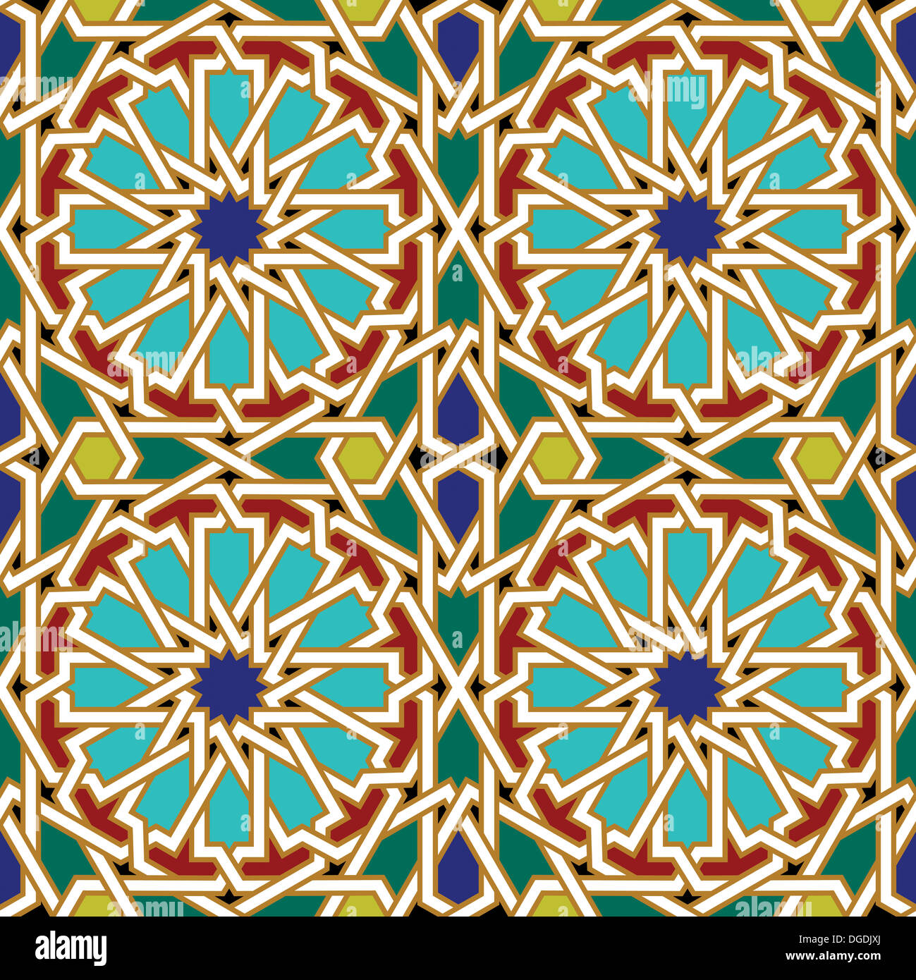 Morocco Seamless Pattern Stock Photo - Alamy