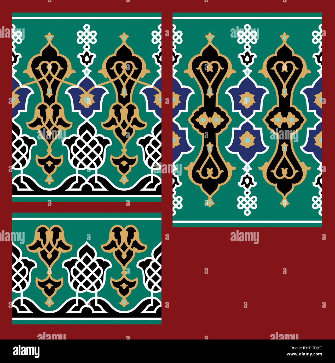 Arabic seamless borders hi-res stock photography and images - Alamy