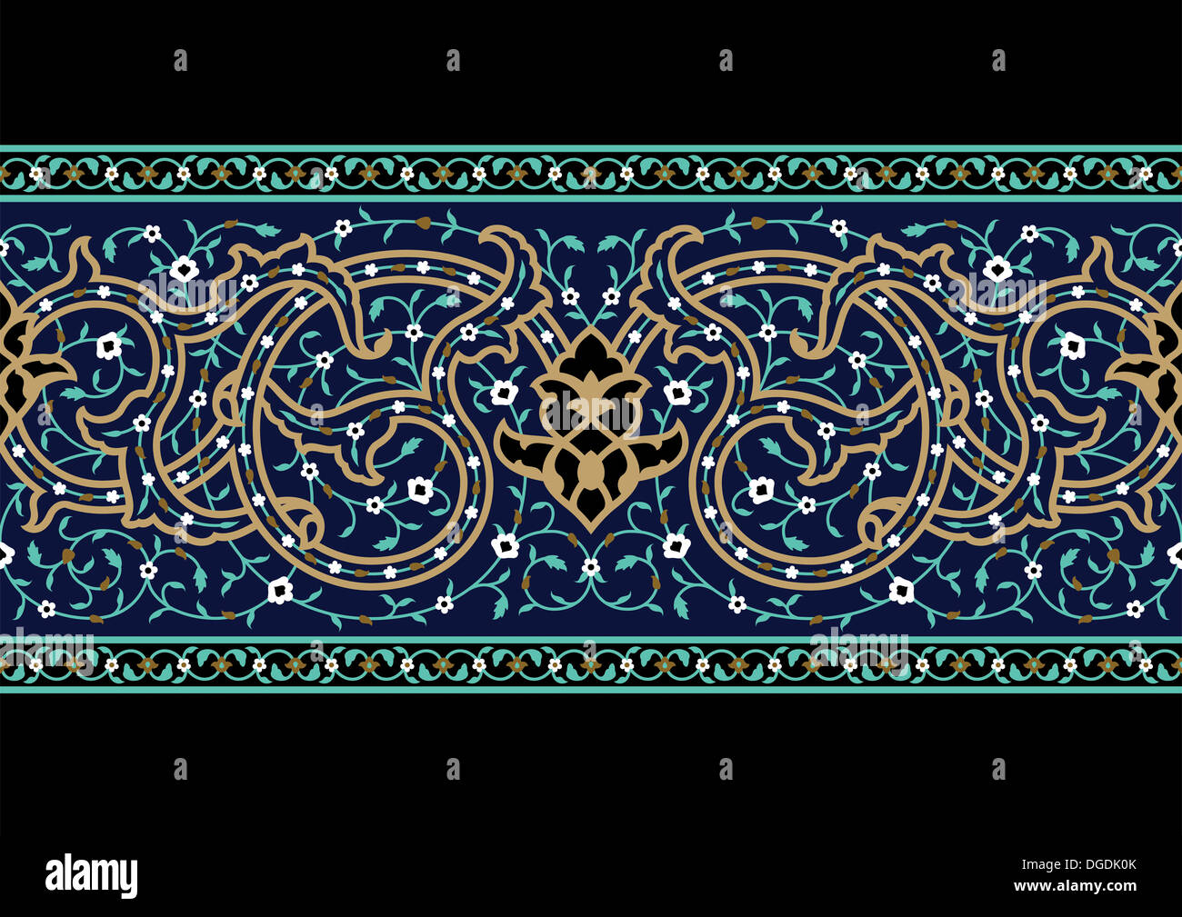 Arabic Seamless Border Stock Photo - Alamy