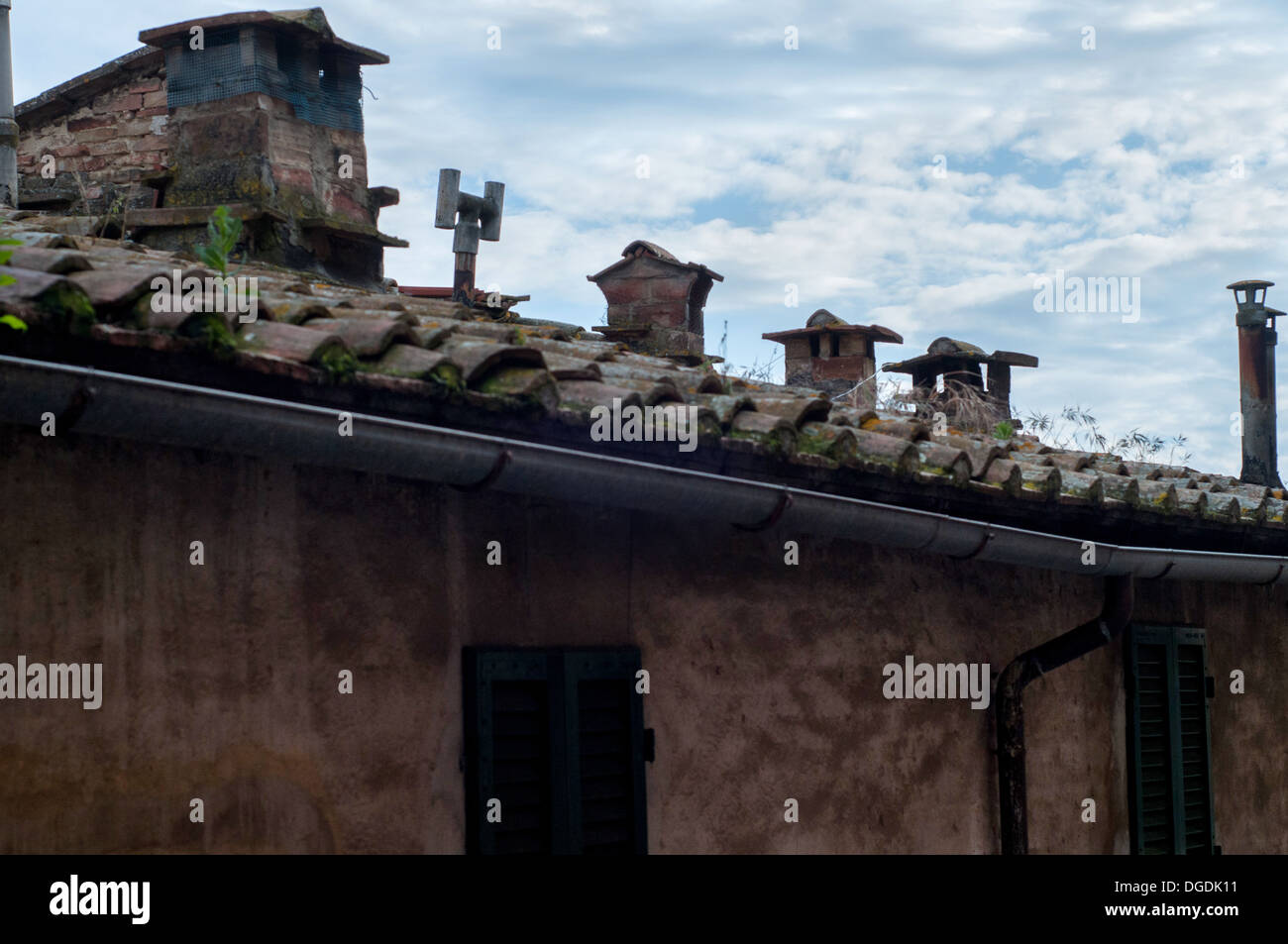 Roof of old historical building Stock Photo - Alamy