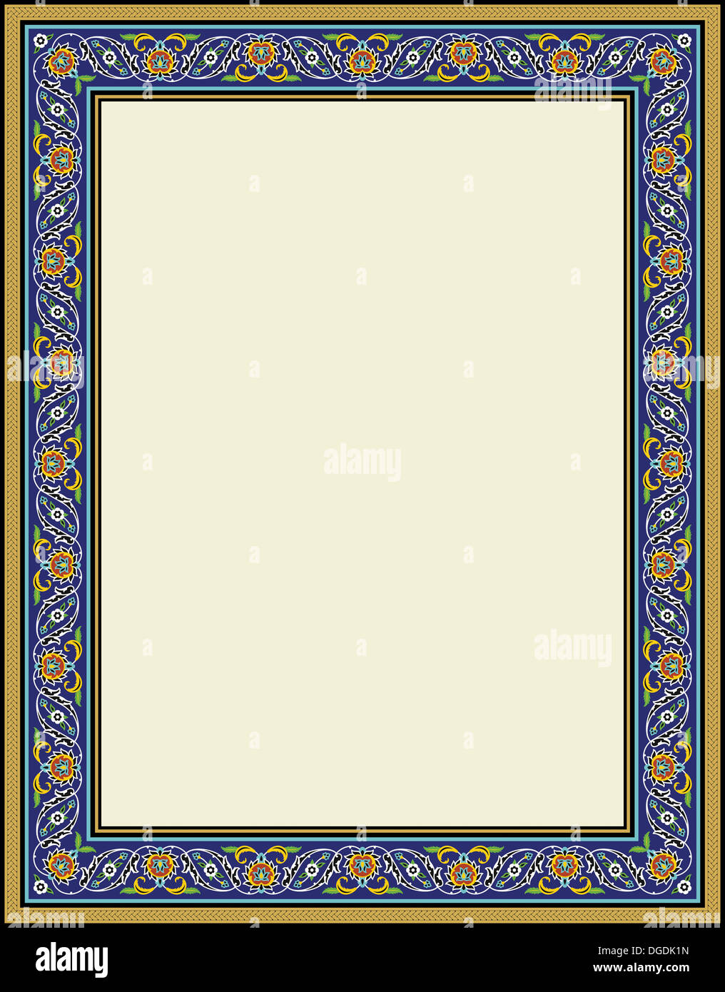 Traditional Arabic Frame Stock Photo - Alamy
