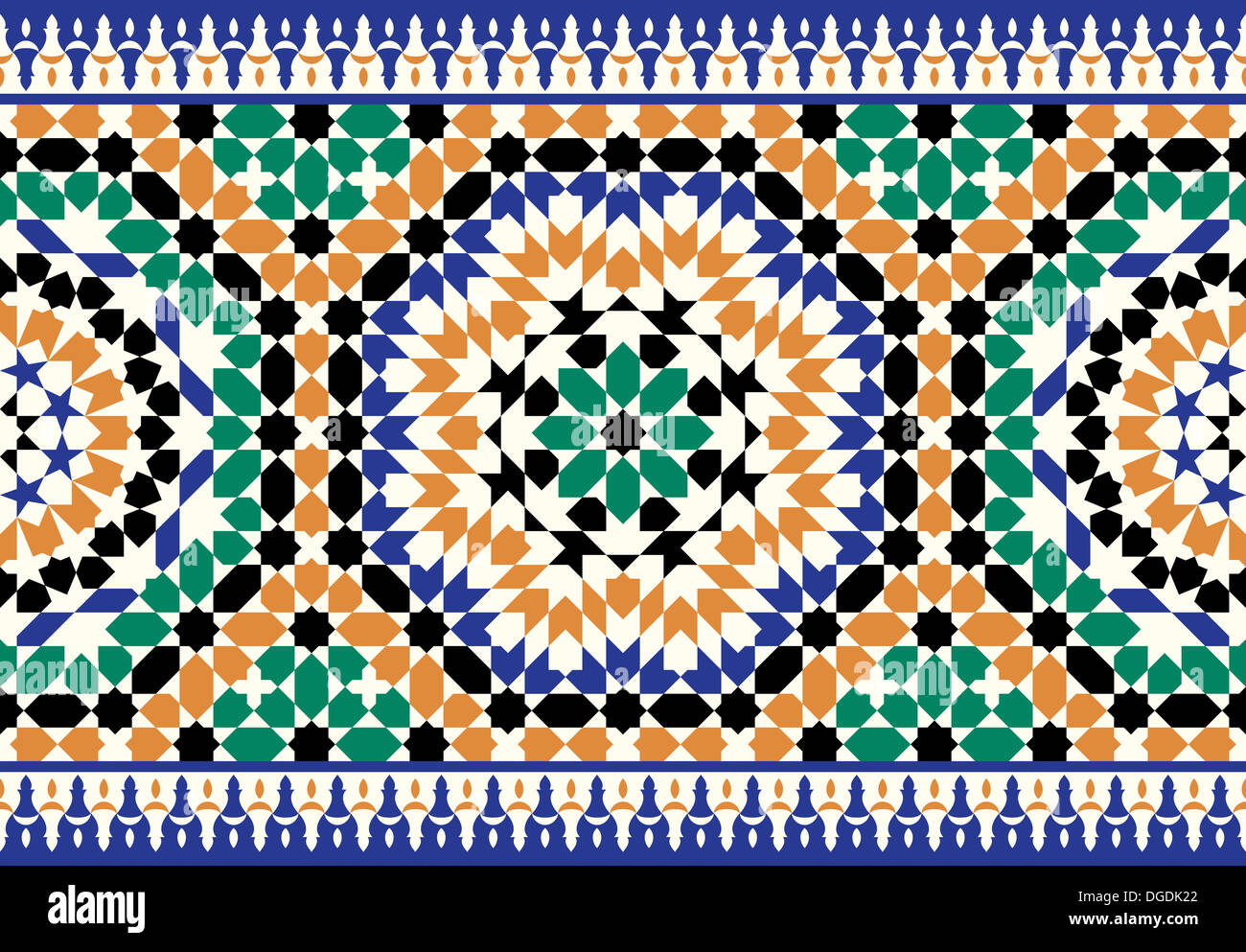 Arabic Seamless Border Stock Photo - Alamy