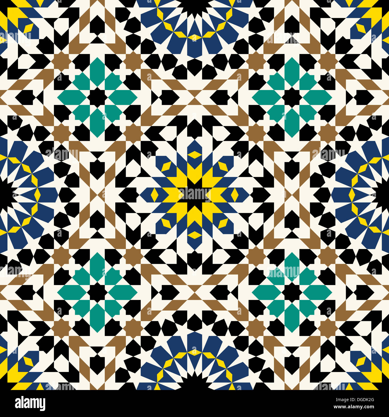 Morocco Seamless Pattern Stock Photo - Alamy
