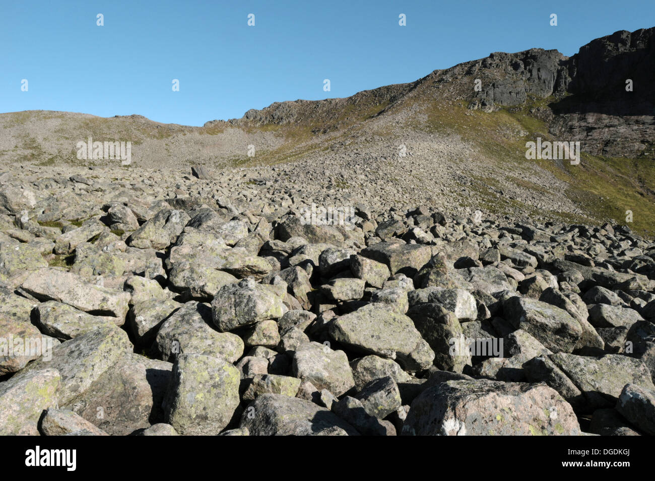 Scree Slope, Cairngorm, Sottish Highlands, UK Stock Photo - Alamy