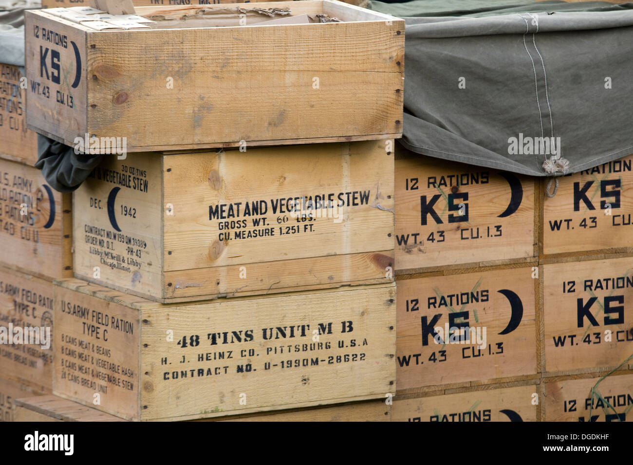 American army rations hi-res stock photography and images - Alamy