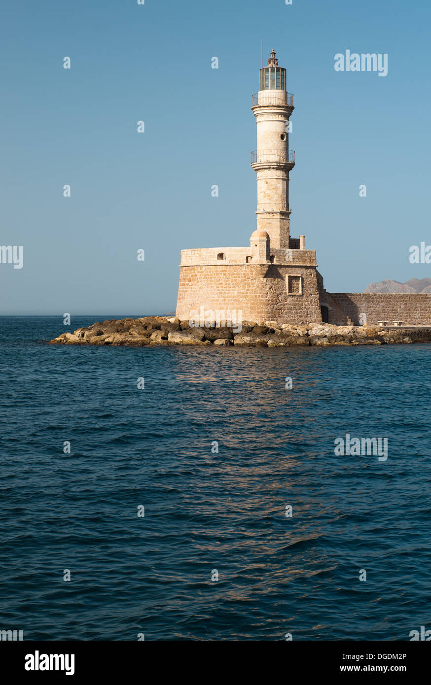 Lighthouse, Chania, Crete, Greece Stock Photo - Alamy