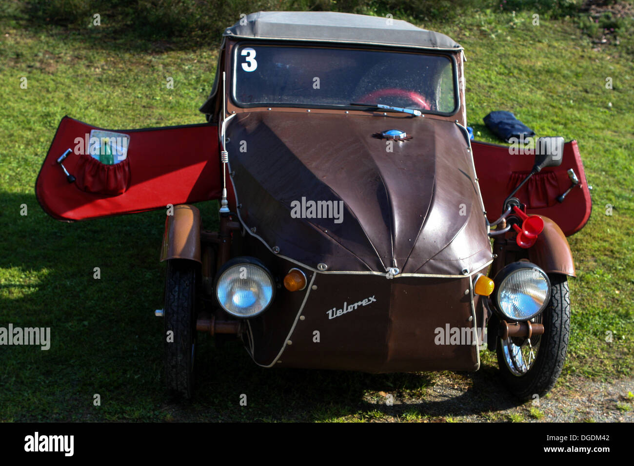 Velorex a small three-wheeled car was manufactured in Czechoslovakia ...