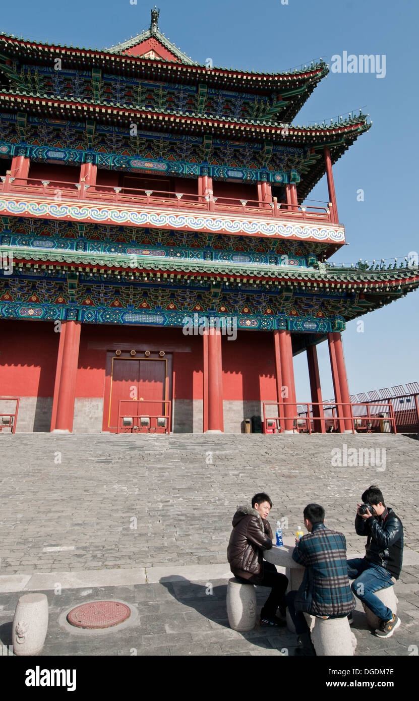 Zhengyangmen Gate (Qianmen) located to the south of Tiananmen Square ...