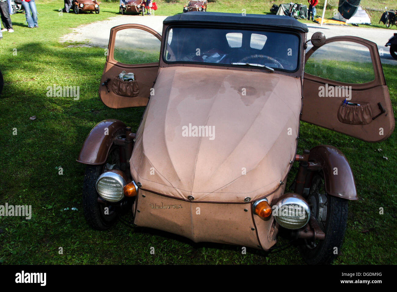 Velorex a small three-wheeled car was manufactured in Czechoslovakia ...