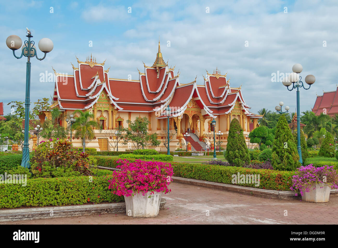 Temple. Vientiane. Laos Stock Photo - Alamy