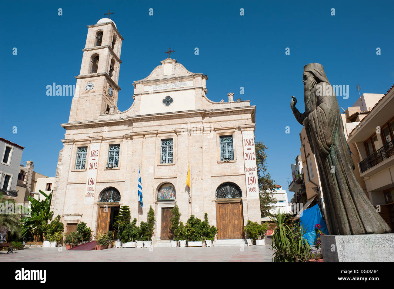 The Orthodox Cathedral, Chania, Crete, Greece Stock Photo - Alamy