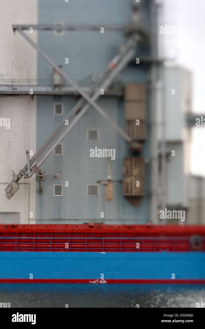 selective focus photo of a ship in the harbor Stock Photo - Alamy
