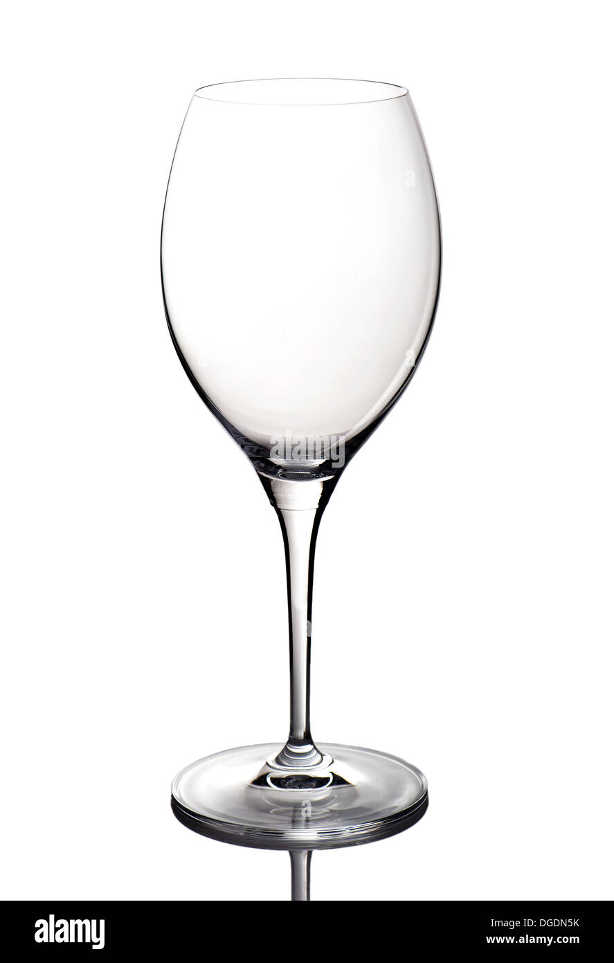 A glass goblet isolated on white background Stock Photo - Alamy