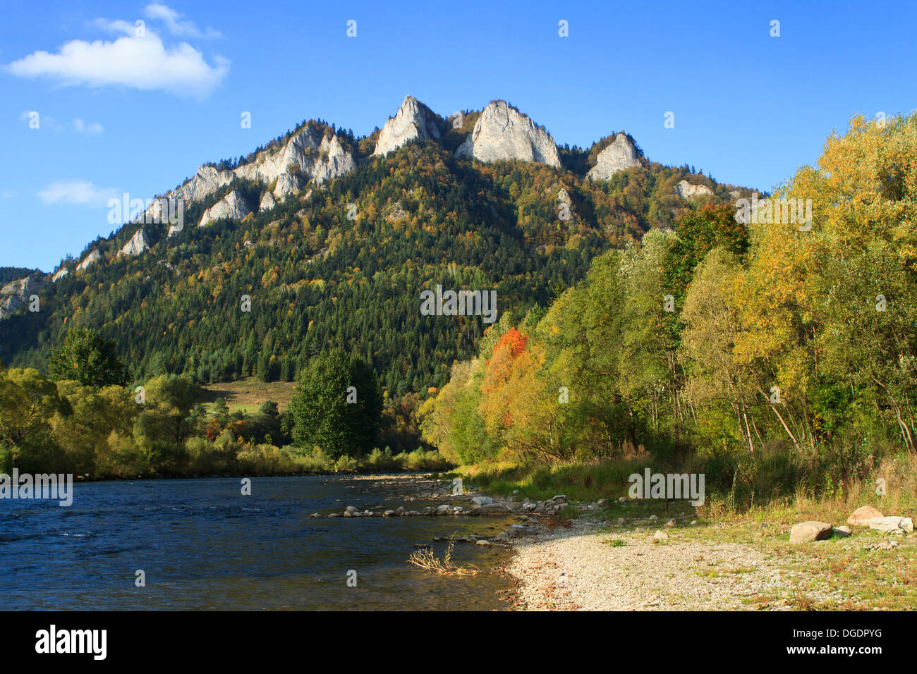 Trzy Korony (eng. Three Crowns) - the highest peak of Pieniny mountains ...