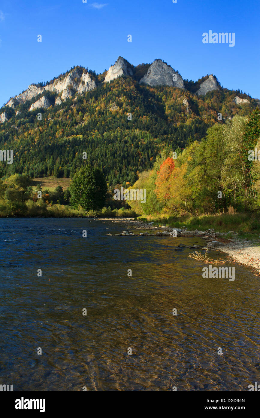 Trzy Korony (eng. Three Crowns) - the highest peak of Pieniny mountains ...