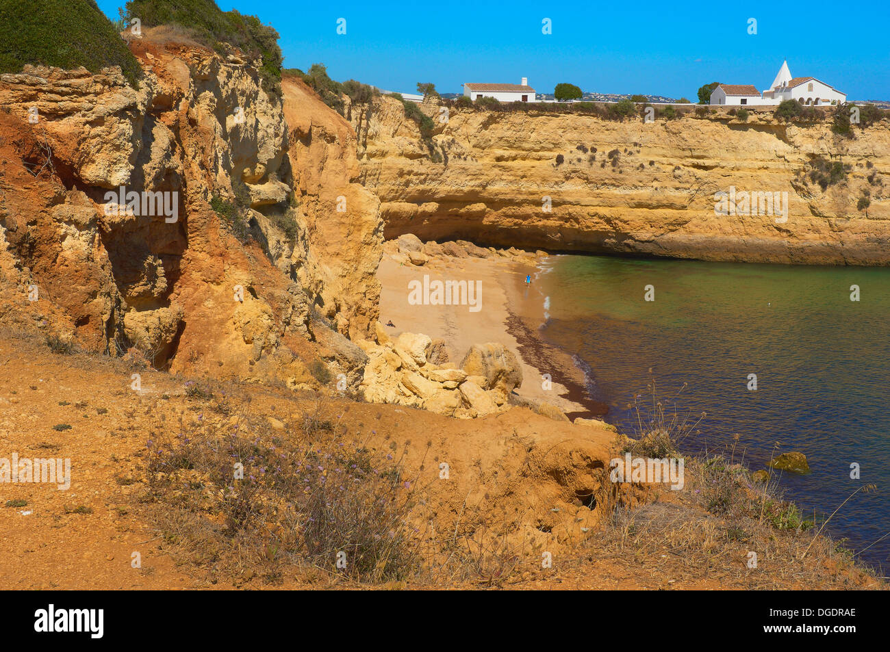 Nossa Senhora da Rocha Chapel, Beach Nossa Senhora da Rocha, Armaçao de ...