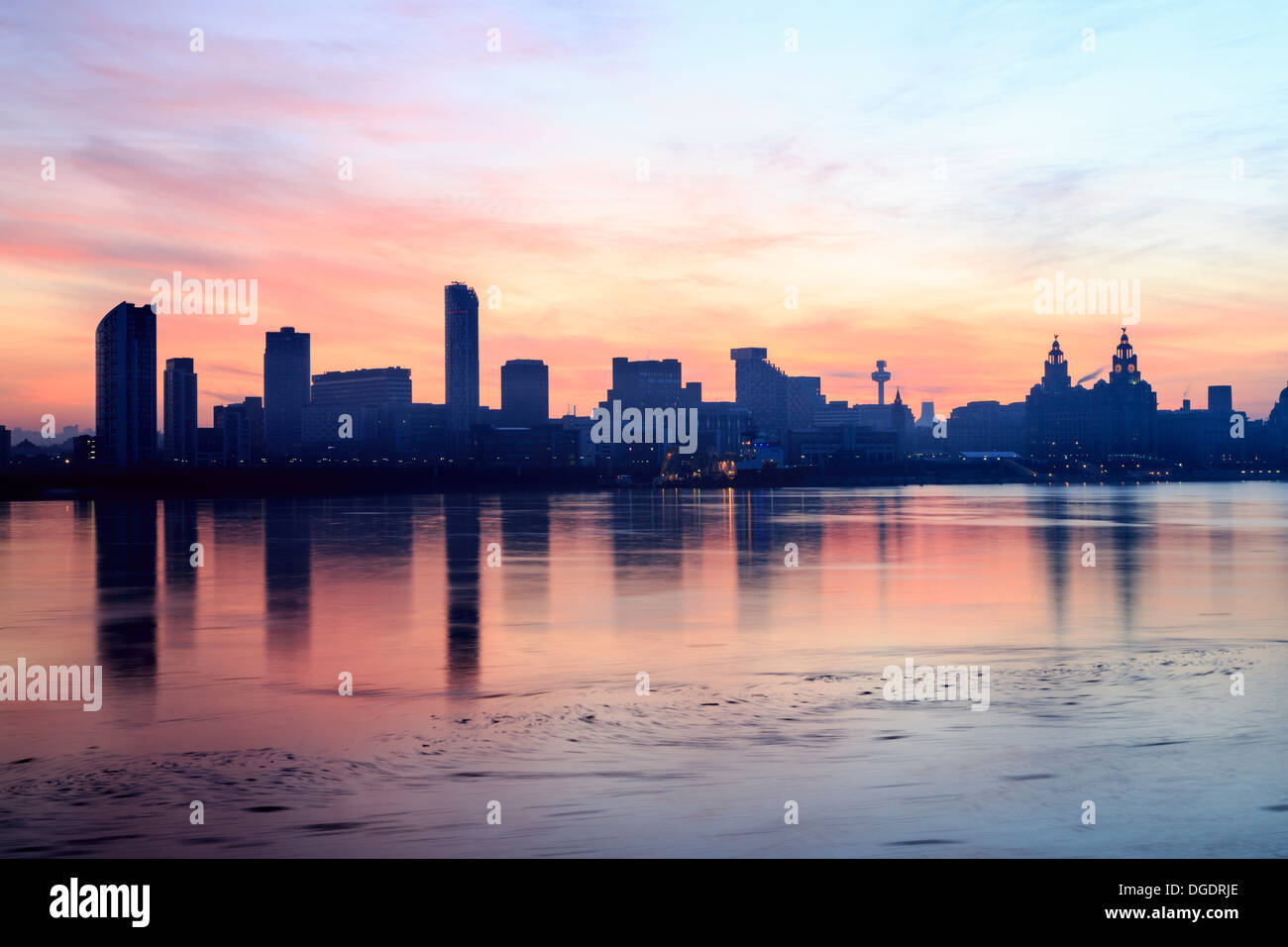 Liverpool waterfront sunrise hi-res stock photography and images - Alamy