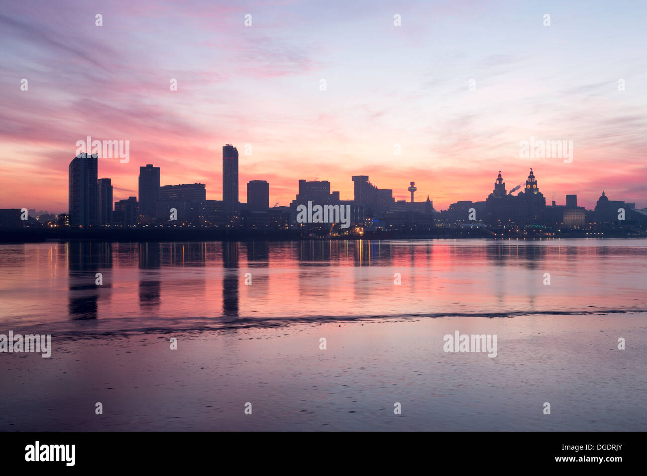 Liverpool waterfront sunrise hi-res stock photography and images - Alamy