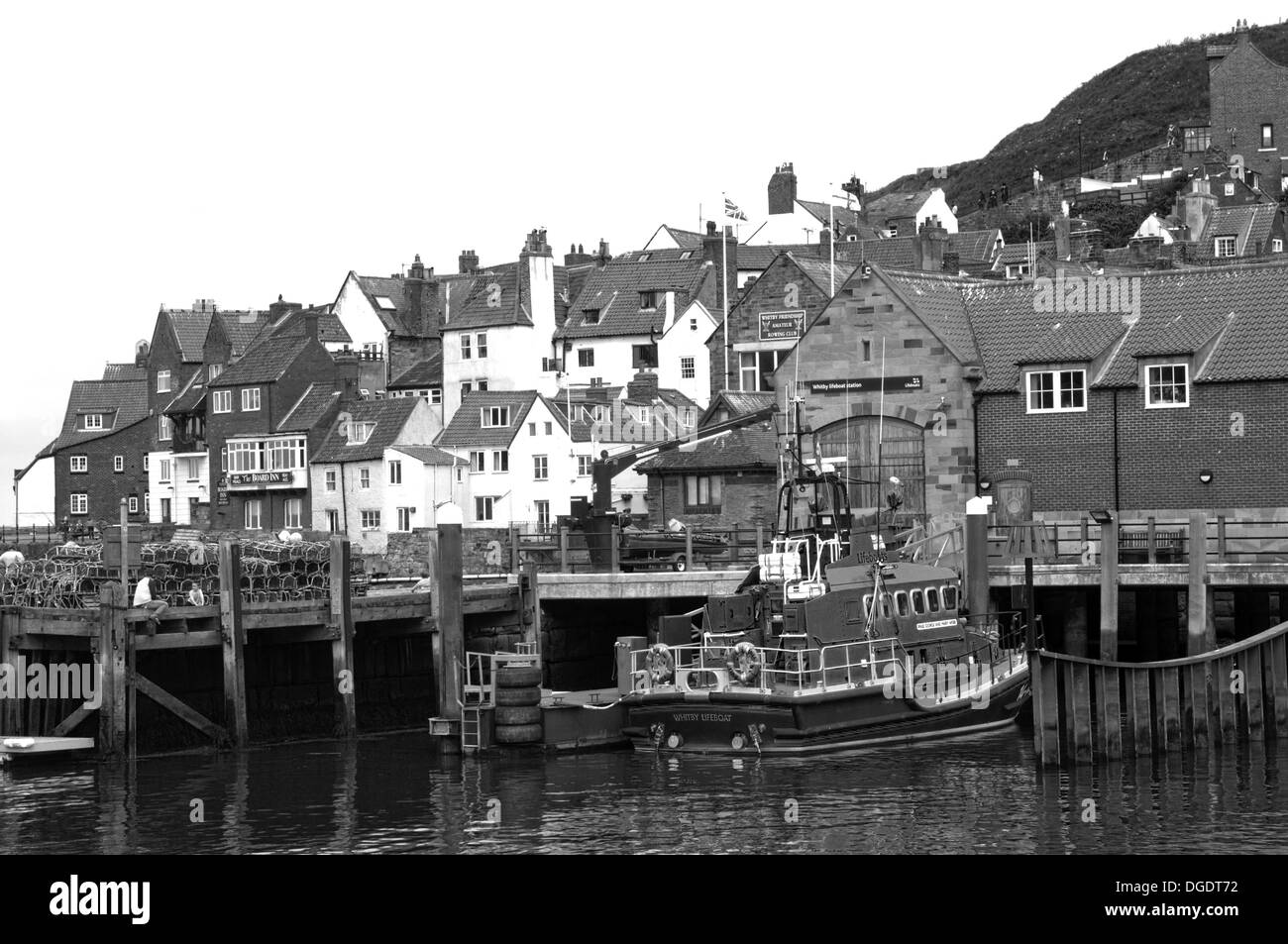 Whitby in Black and White Stock Photo - Alamy