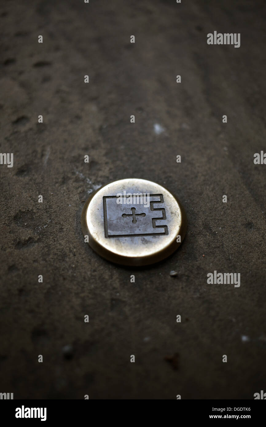 Symbol for the fortification walk - York - North Yorkshire - England ...