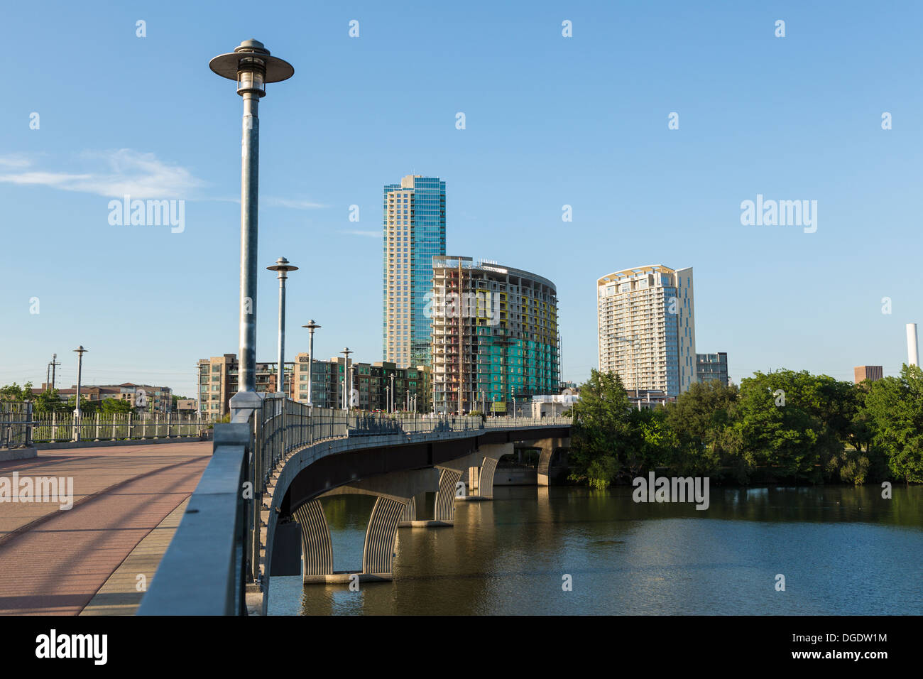 Lady Bird Lake Trail Bridge Austin Texas USA Stock Photo - Alamy
