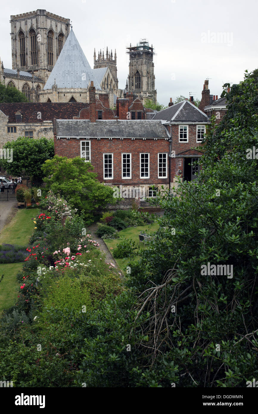 Cathedral view from the york city walls - York - North Yorkshire ...