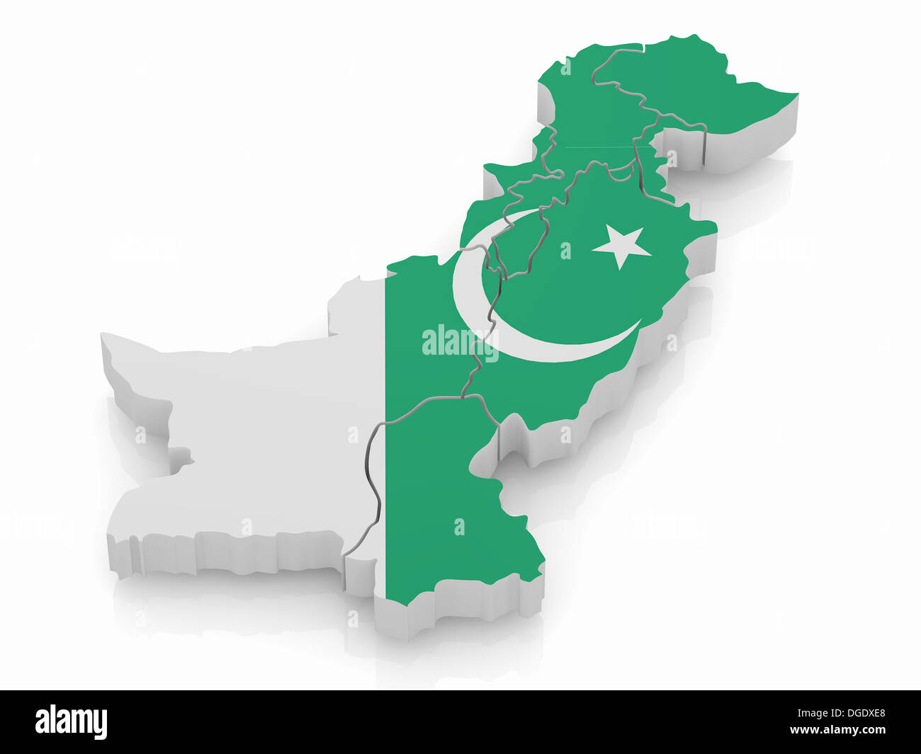 Map of pakistan hi-res stock photography and images - Alamy