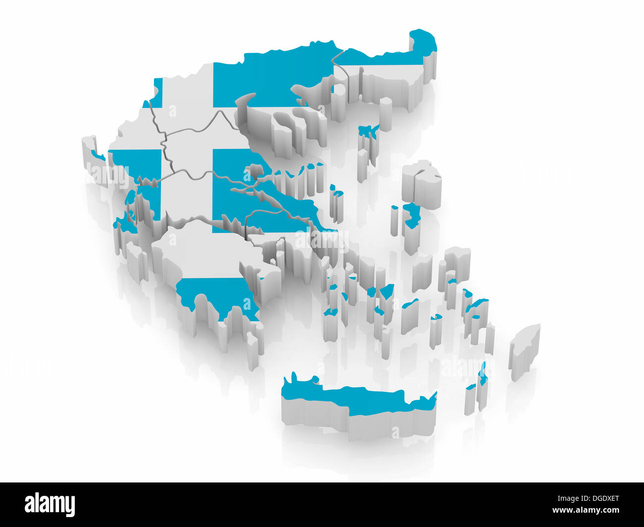 Map of greece hi-res stock photography and images - Alamy
