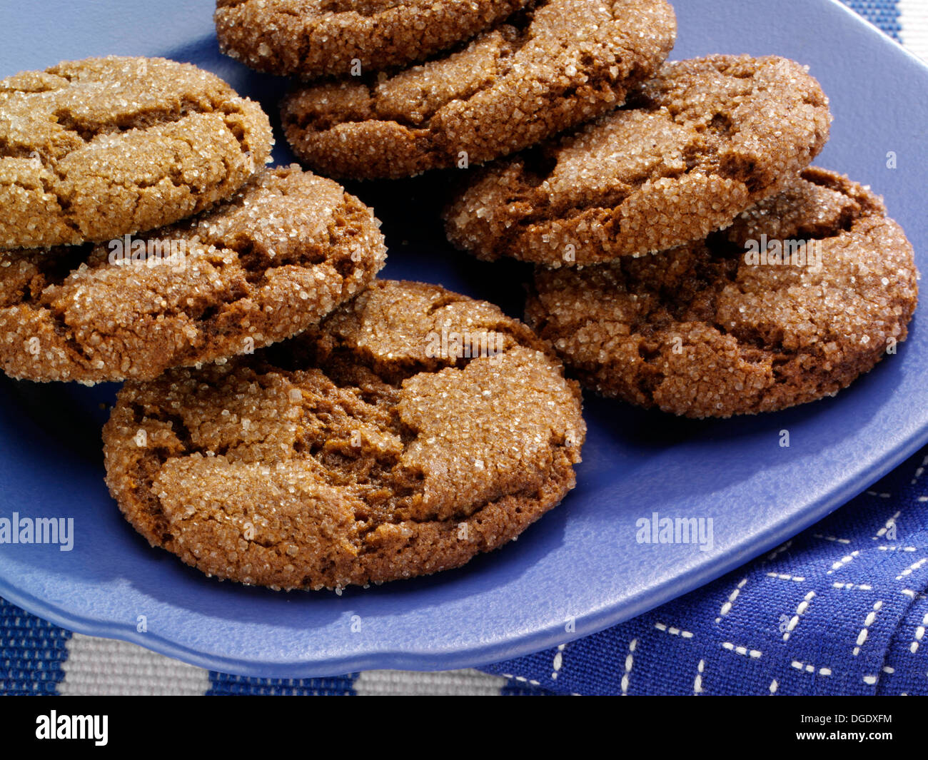 Ginger snapper cookies Stock Photo - Alamy