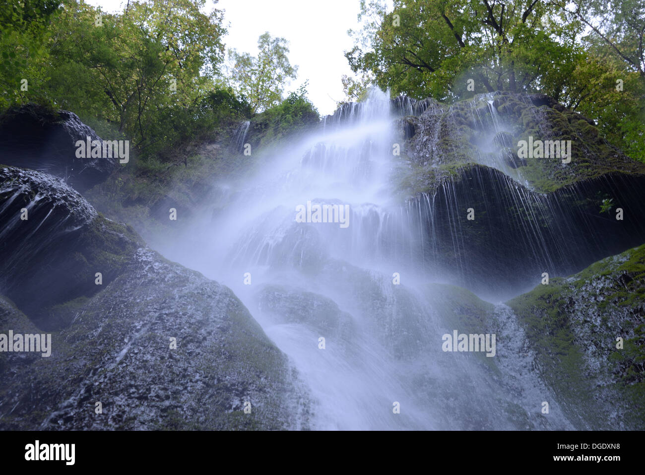 The waterfall in Autoire Stock Photo - Alamy