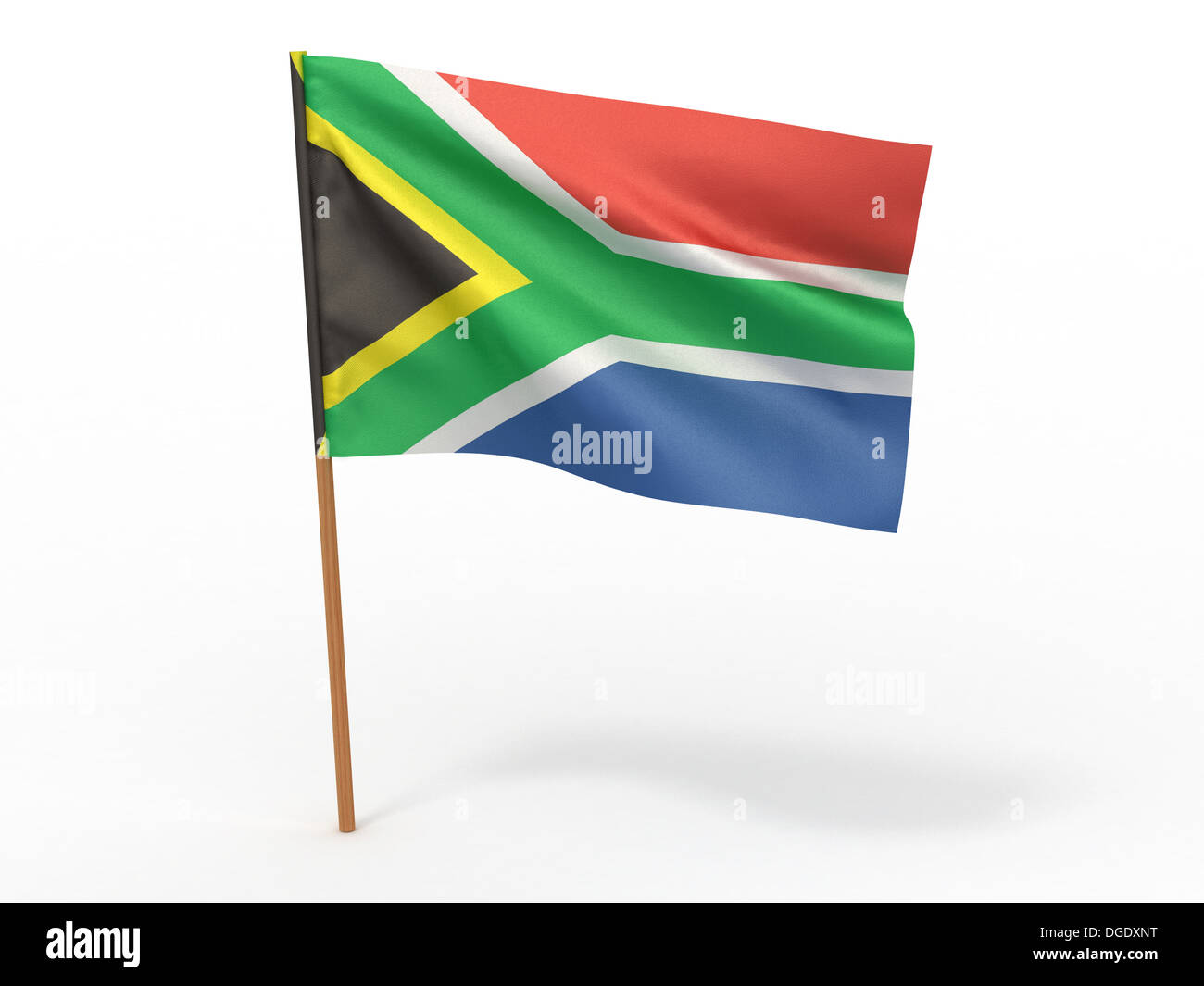 Flag of south africa waving hi-res stock photography and images - Alamy