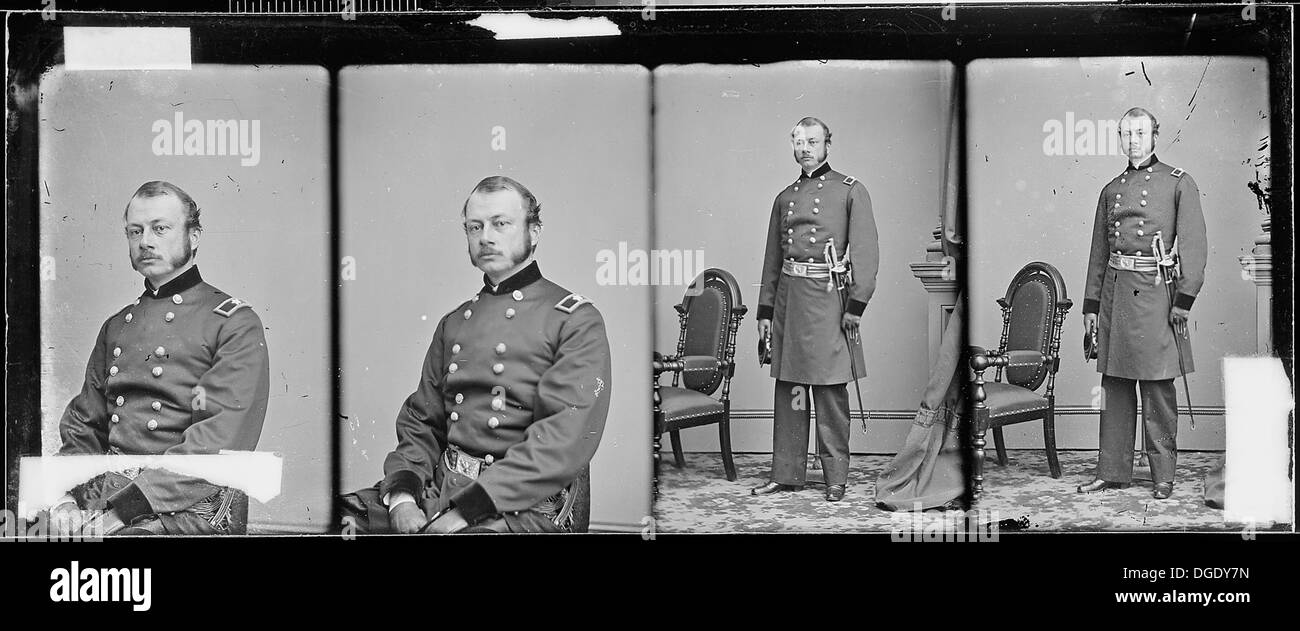 A portrait of General Robert B. Potter, a prominent figure in the U.S ...
