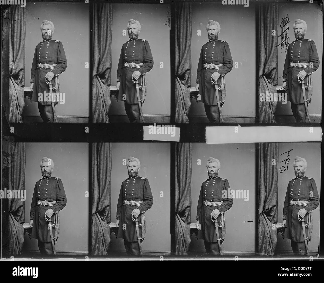 A portrait of General Robert H. Milroy, a Union general during the ...