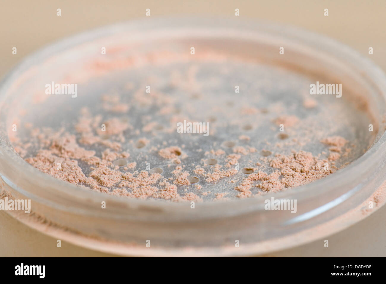 Close up of face powder make up in pot Stock Photo - Alamy