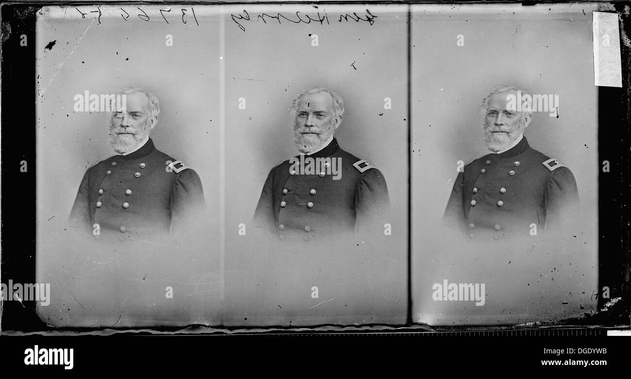 A portrait of General William S. Harney, a prominent military officer in the U.S. Army, known ...