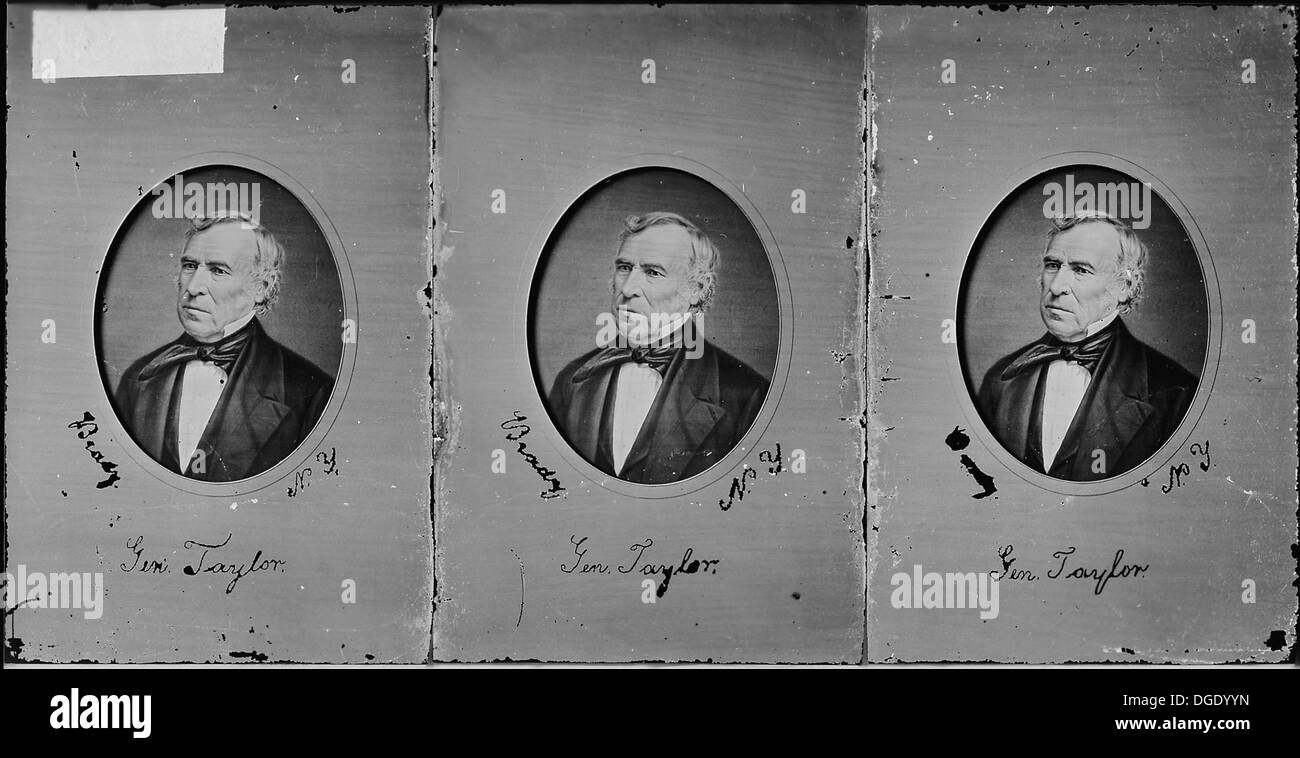 A portrait of Zachary Taylor, the 12th President of the United States ...