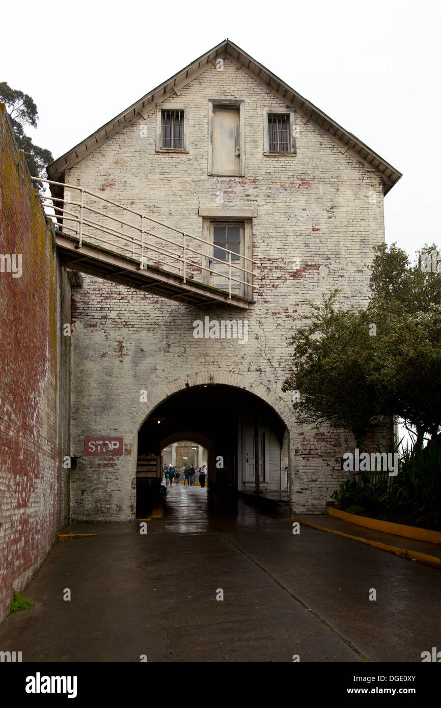 Guardhouse & Sally Port Entrance, Alcatraz Island, San Francisco Bay ...
