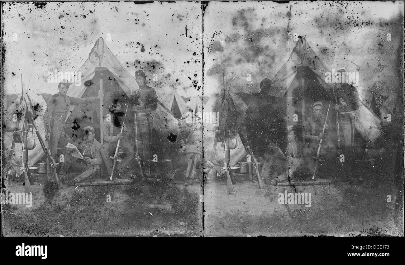 A photograph showing a group of soldiers from the 7th Infantry, part of ...