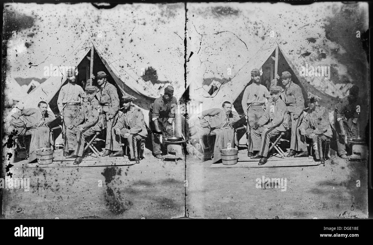 This image depicts a group of soldiers from the 7th Infantry, an ...