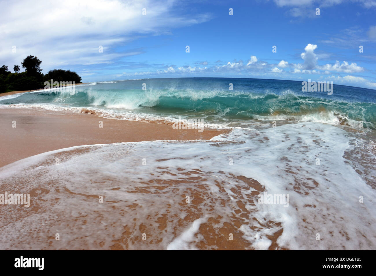 Kee Beach, Kauai, Hawaii, USA Stock Photo - Alamy