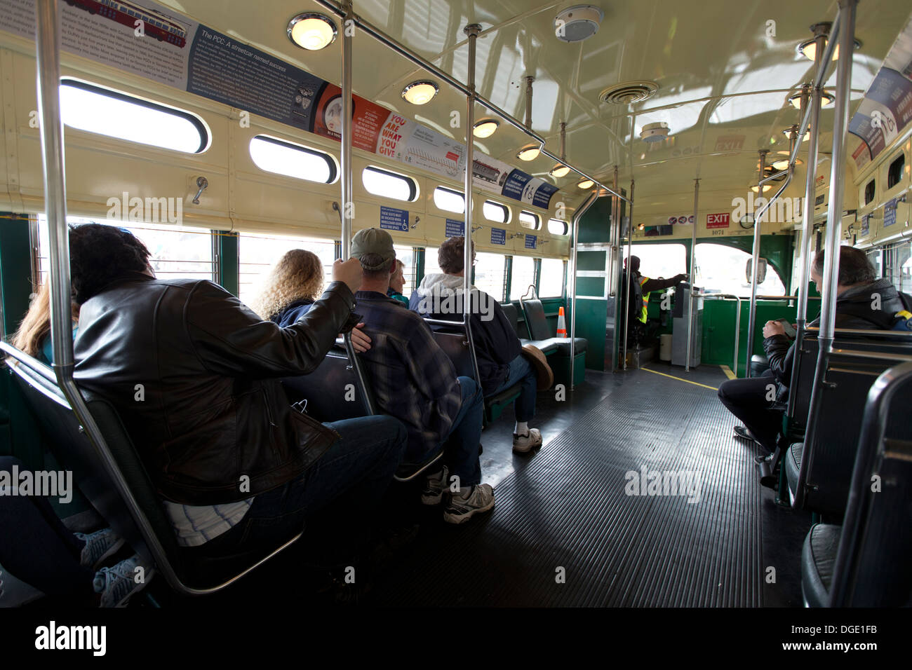 Streetcar interior hi-res stock photography and images - Alamy