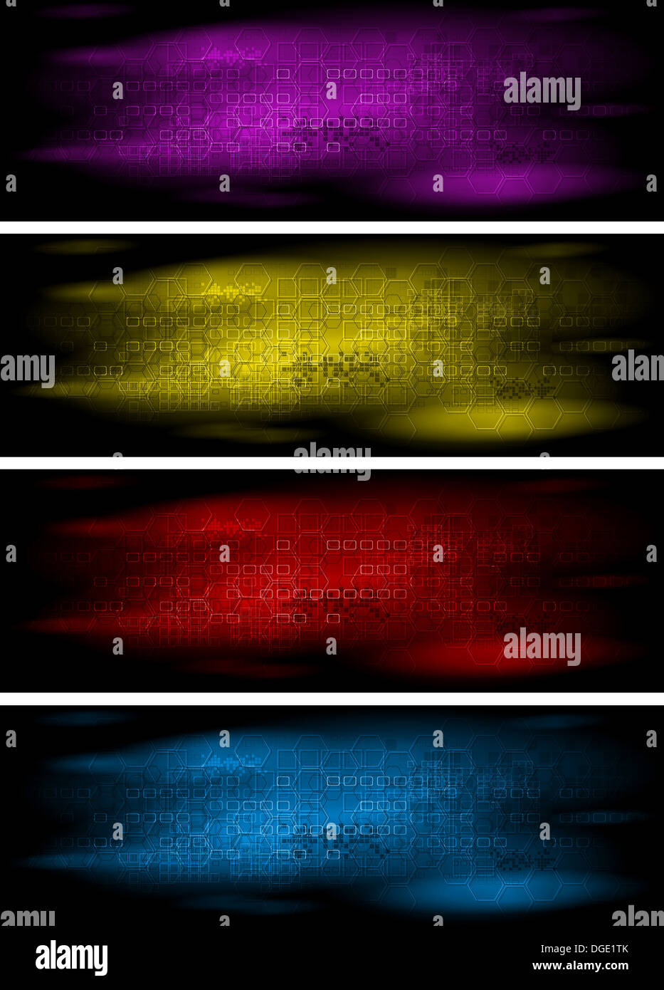 Abstract technical banners. Vector illustration eps 10 Stock Photo - Alamy