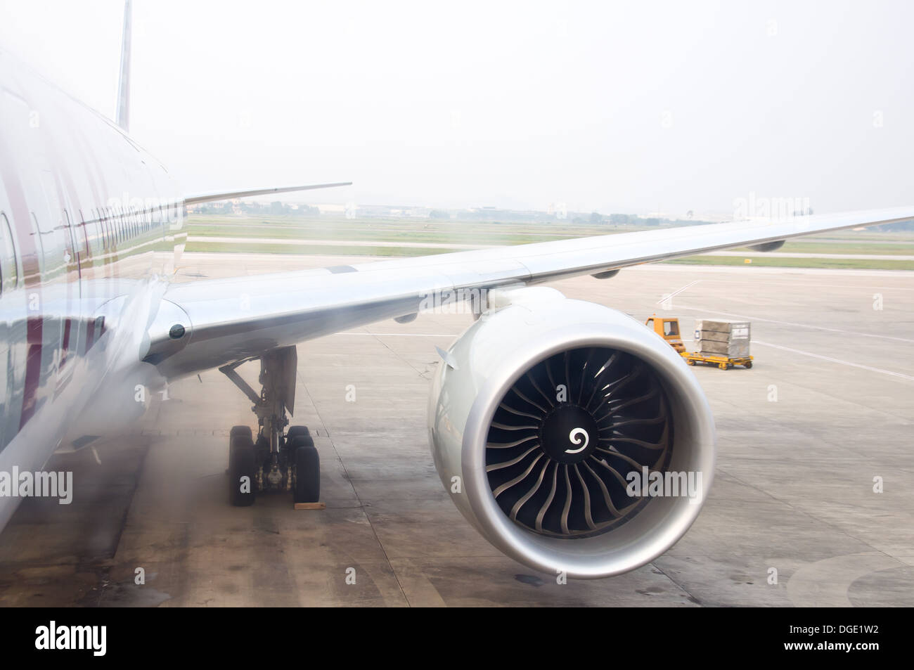 airplane machine of airbus for transportation Stock Photo - Alamy