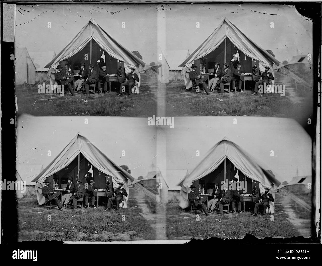 This photograph captures a headquarters building, serving as the ...