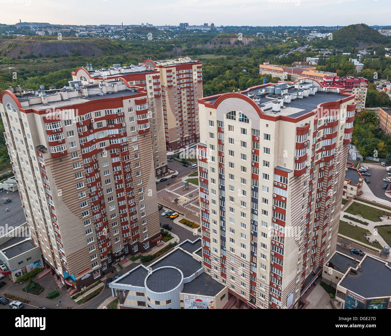 Daylight view from the heights of the city Donetsk, Ukraine Stock Photo ...