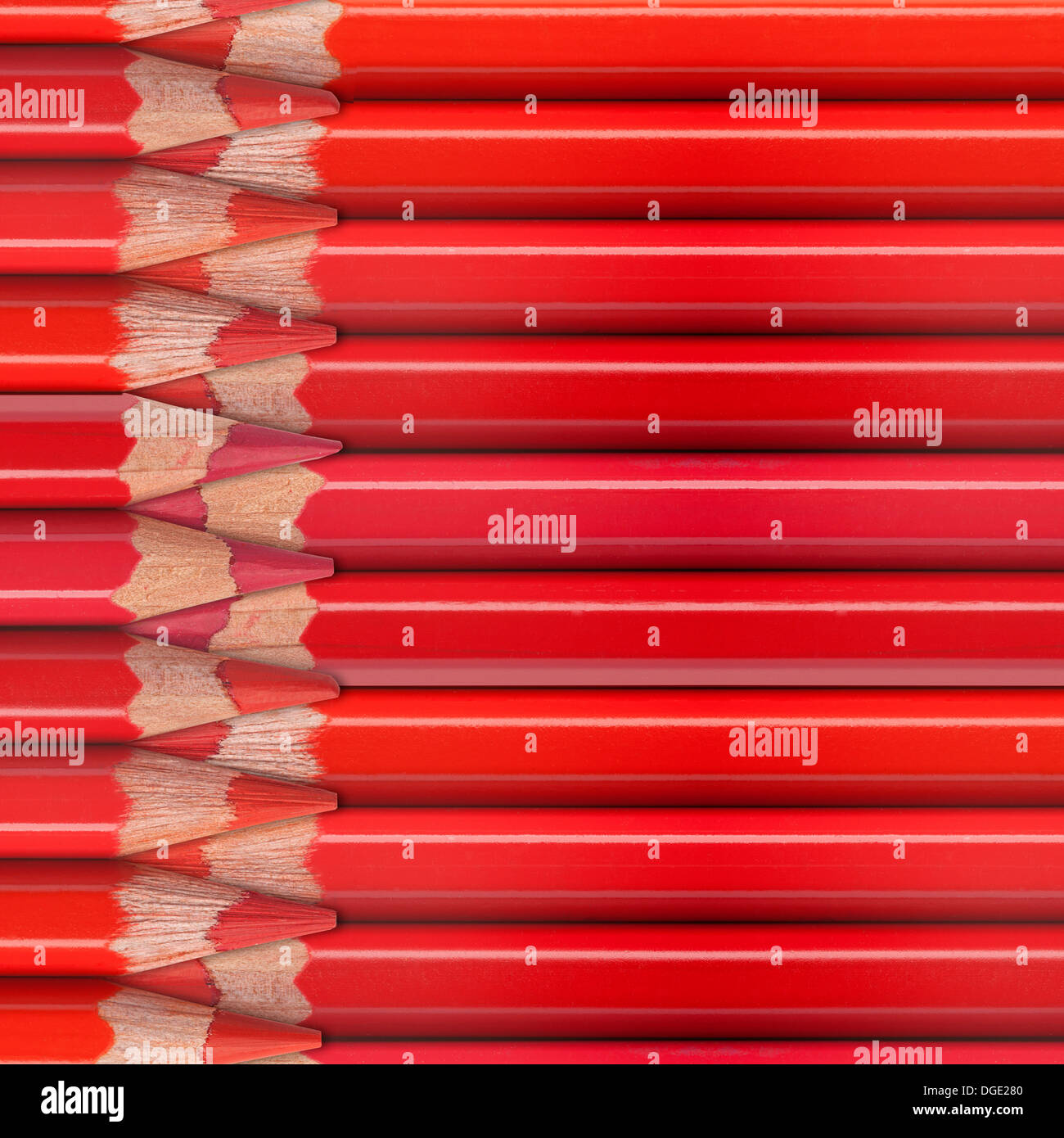red pencils background or color crayons color texture Stock Photo - Alamy