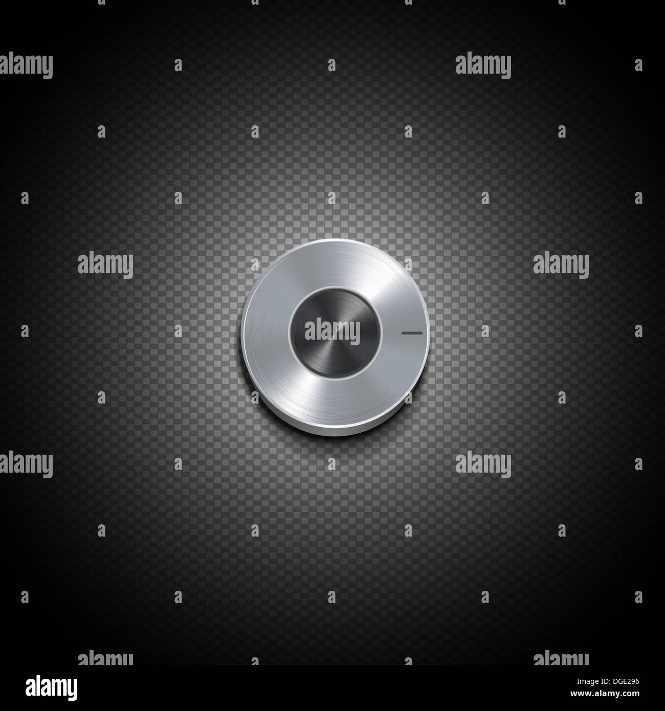 Chrome Dial on a Brushed Metal plate with Black texture Background ...