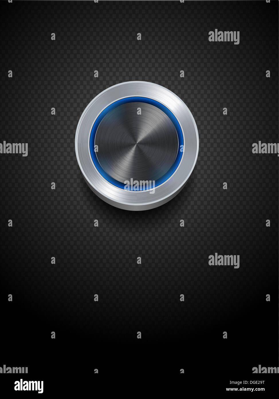 Chrome Dial on a Brushed Metal plate with Black texture Background ...